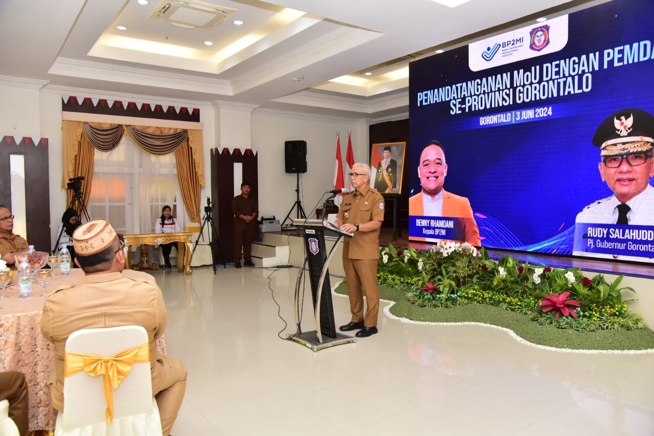 Pemprov Gorontalo Komitmen Tingkatkan Kualitas SDM melalui Kerja Sama dengan BP2MI | DAILYPOST.ID