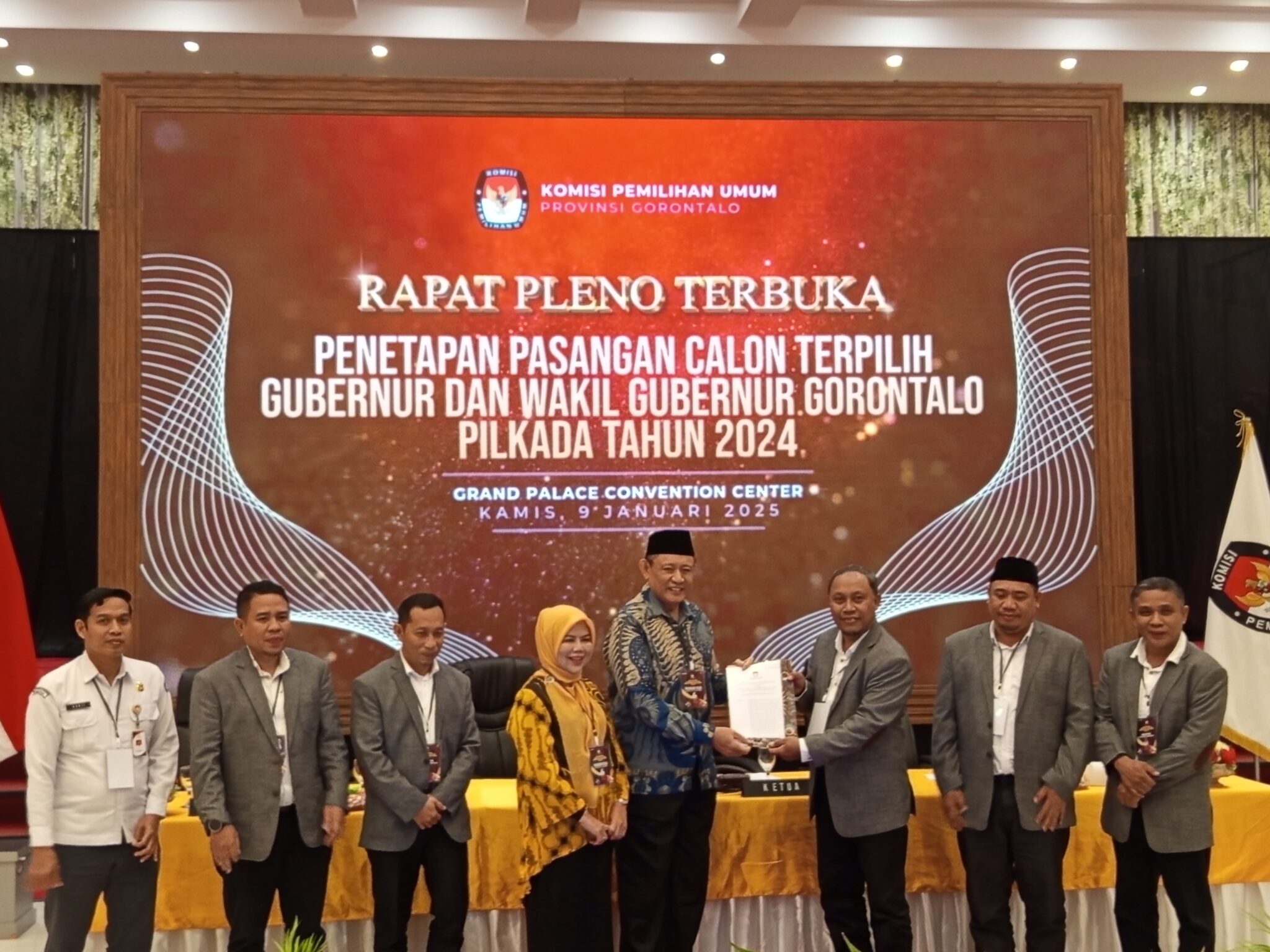 KPU Provinsi Gorontalo Tetapkan Pasangan Gusnar-Idah Sebagai Gubernur dan Wakil Gubernur ...