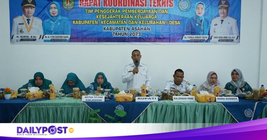 Rakornis, Ketua PKK Asahan: Dukungan Pemkab Sangat Bermanfaat | DAILYPOST.ID